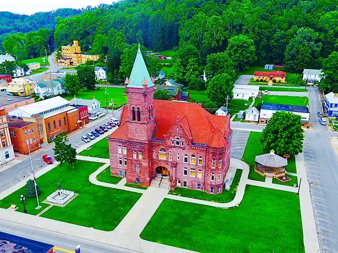The beautiful courthouse in Philippi stands watch over a town where your retirement dollars work overtime. Talk about getting more bang for your buck!