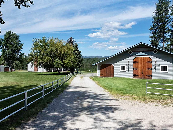 The Wild Horse Trail sign tells tales of Idaho's gold rush days, when fortune seekers braved these beautiful wilderness areas.