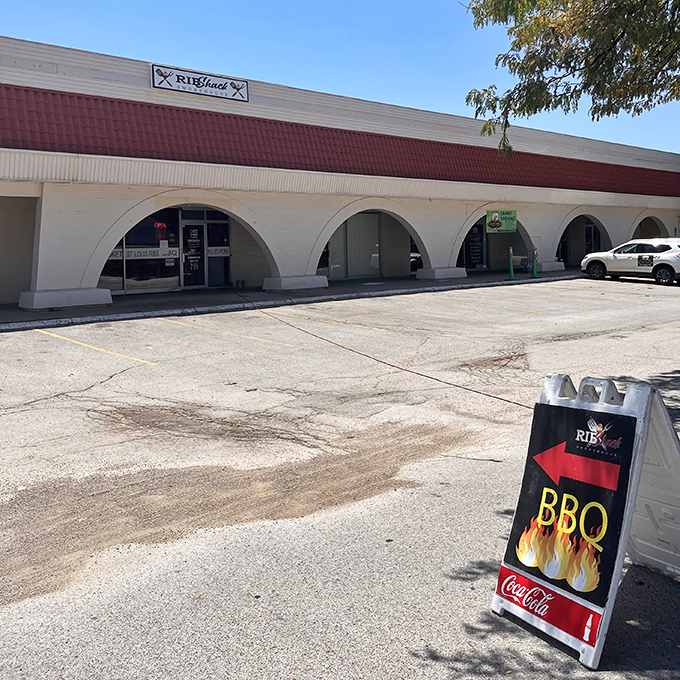 Rib Shack's unique architecture hints at the special experience waiting inside, where smoke and flavor create perfect harmony.