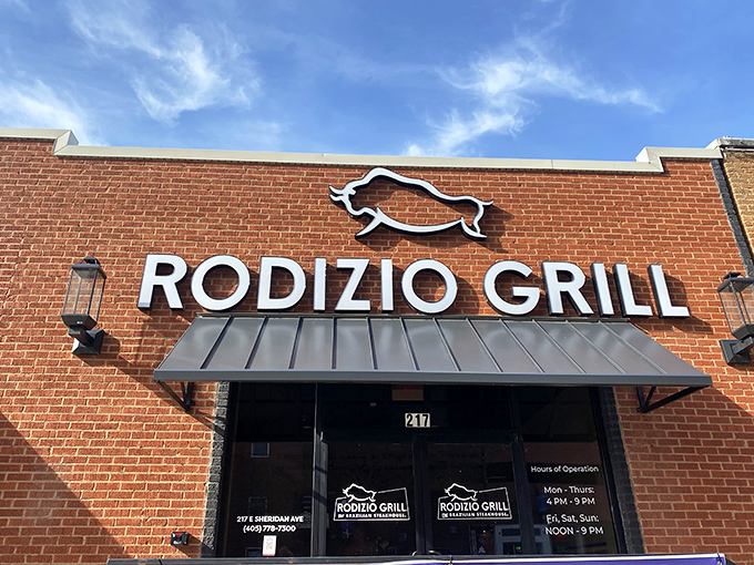 That classic brick exterior houses a dining experience that's part theater, part feast, all delicious.