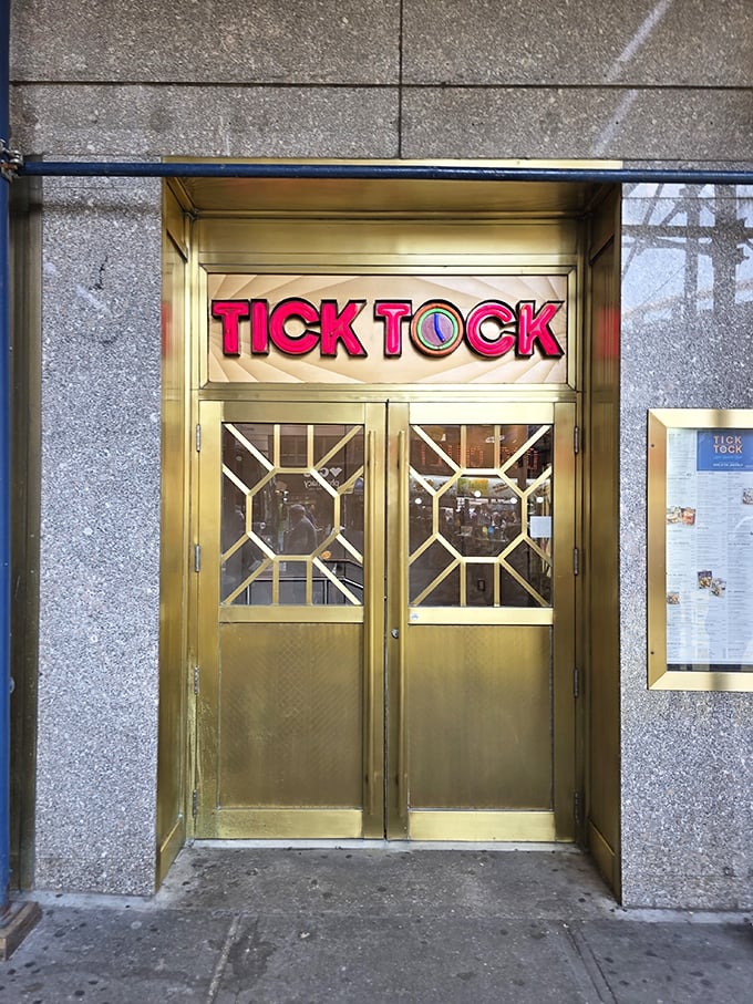 Those golden doors open to reveal breakfast paradise where every hour feels like the perfect time.