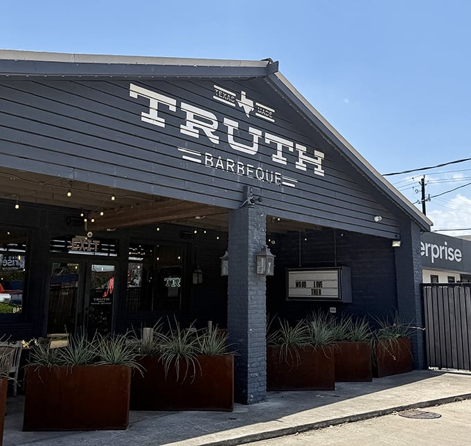 Truth's contemporary building breaks the BBQ joint stereotype. Proving that sometimes the new school can smoke with the best of them.