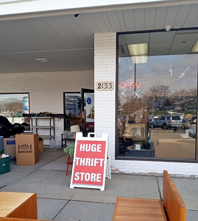 Sometimes the best thrift finds hide in suburban strip centers where locals know all secrets.