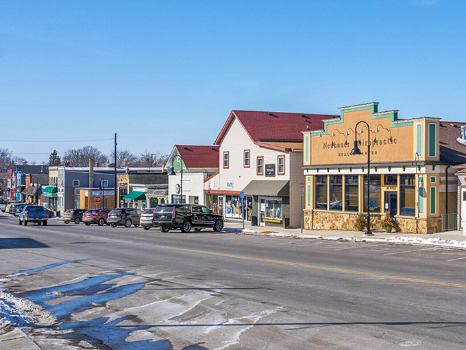 Waconia's downtown buildings stand ready to welcome visitors seeking both lake adventures and small-town hospitality.