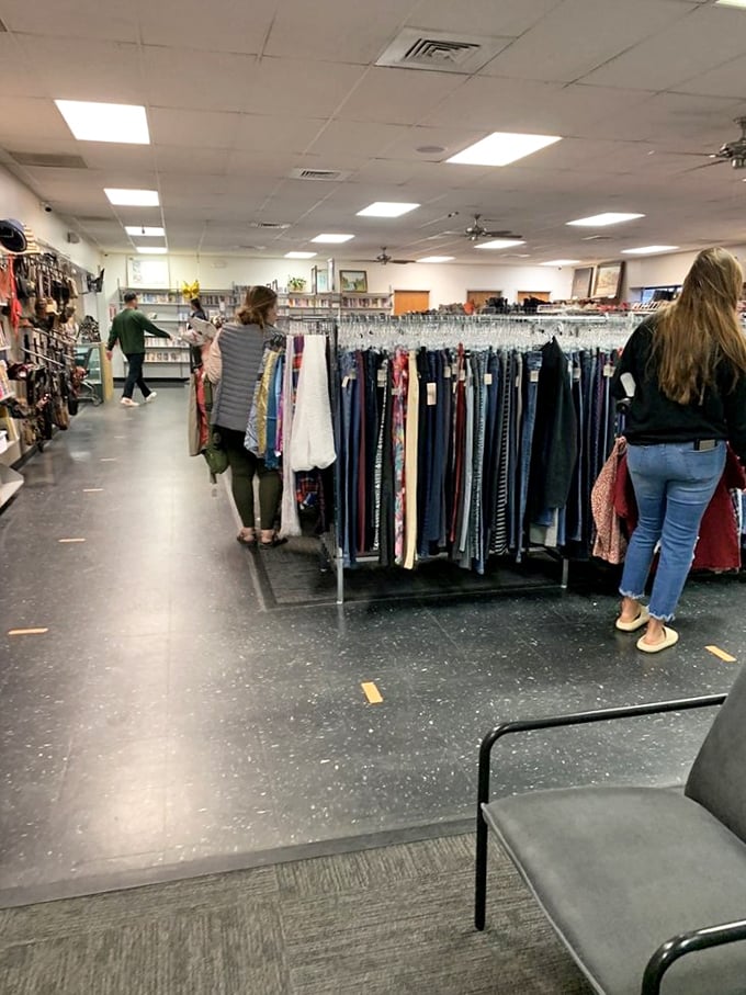 Rack after rack of meticulously organized clothing stretches before you. The thrill of the hunt is real&mdash;and at these prices, so is the victory.