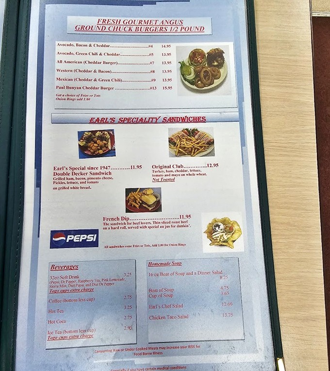 The menu reads like a love letter to American comfort food&mdash;half-pound burgers and specialty sandwiches that have stood the test of time.