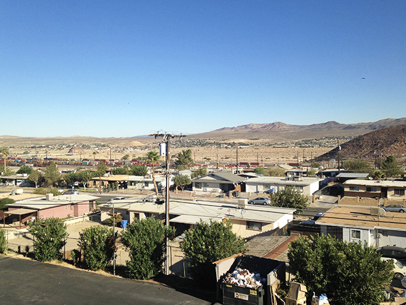 Barstow's residential neighborhoods spread beneath desert mountains, offering space and affordability in equal generous measures.