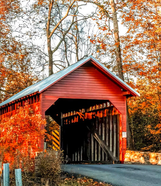 charming covered bridge maryland ftr