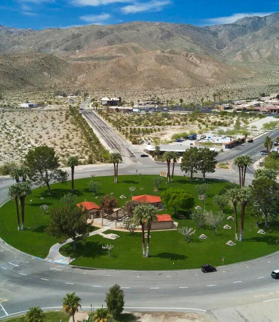 desert town california postcard FTR
