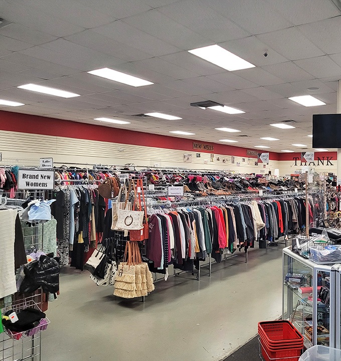 Racks upon racks of possibility stretch before you—this isn't just shopping, it's a treasure hunt with fashion gold at every turn.