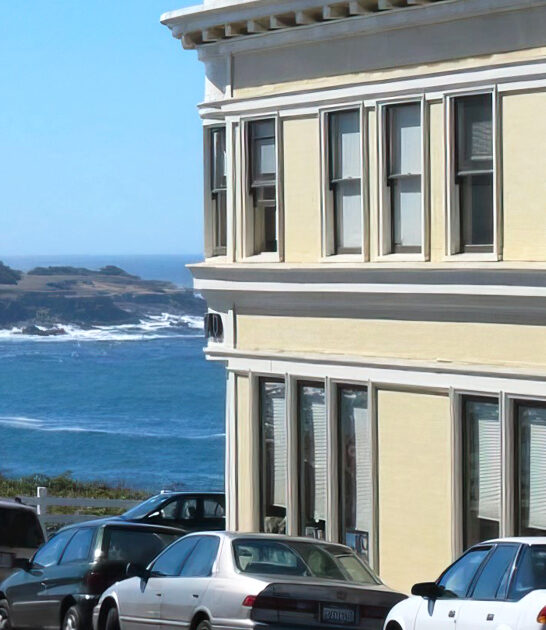 living postcard california town ftr