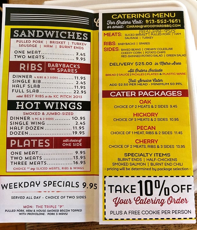 A menu that cuts right to the chase. No flowery descriptions needed when your burnt ends have already achieved legendary status. 