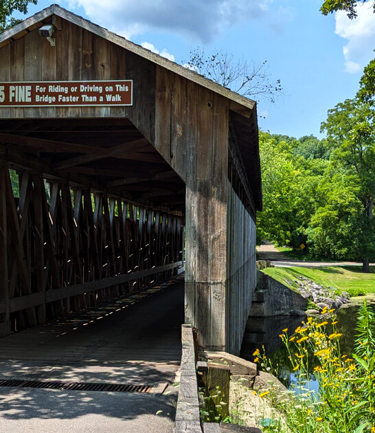 michigan gorgeous covered bridge ftr