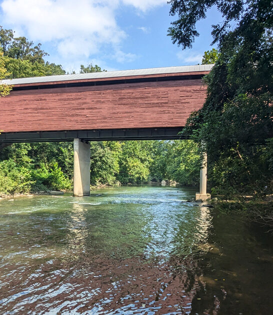 peaceful virginia covered bridge ftr