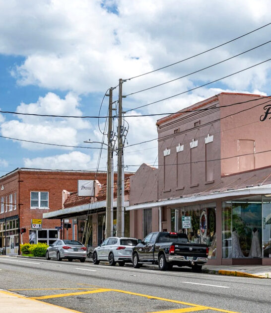 postcard tiny town florida FTR