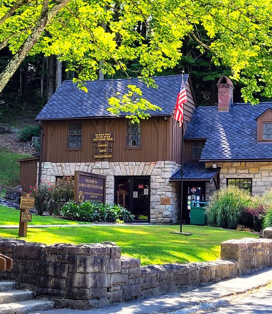 postcard west virginia park FTR