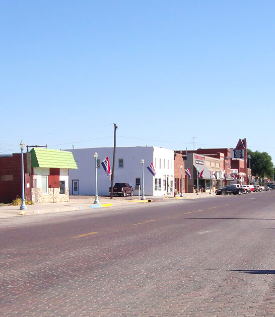 town nebraska living postcard ftr