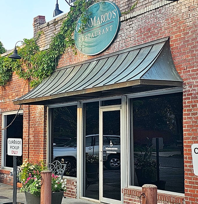 Ivy-draped brick and that iconic blue awning&mdash;Gianmarco's exterior is like finding a secret Italian villa tucked away in suburban Birmingham.