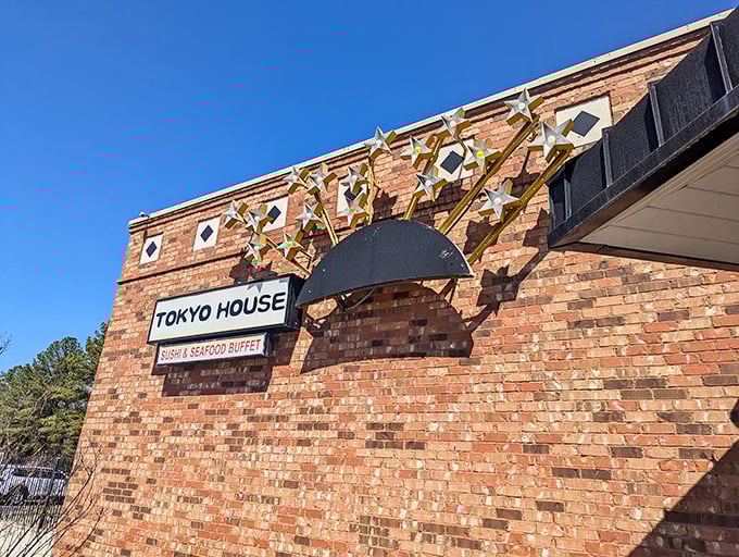 The golden stars adorning Tokyo House's brick exterior aren't just for show&mdash;they're a preview of the stellar dining experience waiting inside.