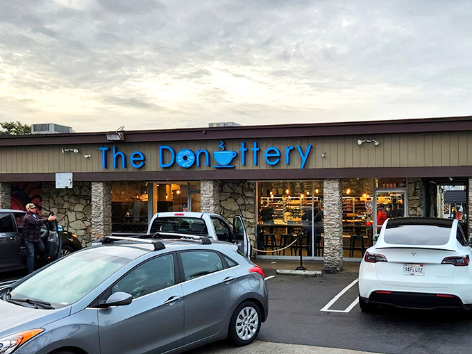 The stonework exterior whispers "strip mall," but the crowds gathering at opening time scream "destination worth the drive."