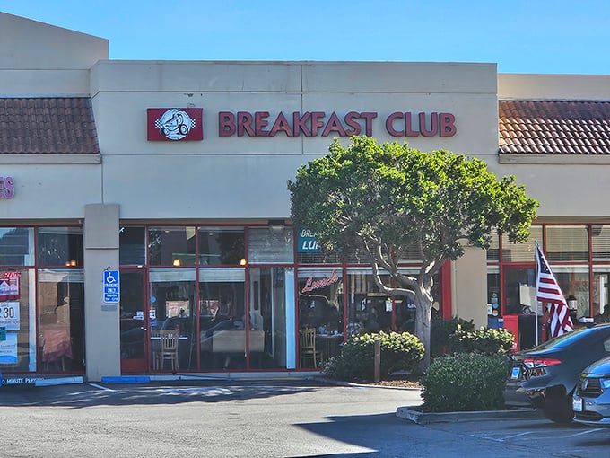 The unassuming storefront that houses breakfast magic. Like finding a Picasso at a yard sale, this strip mall gem defies expectations.
