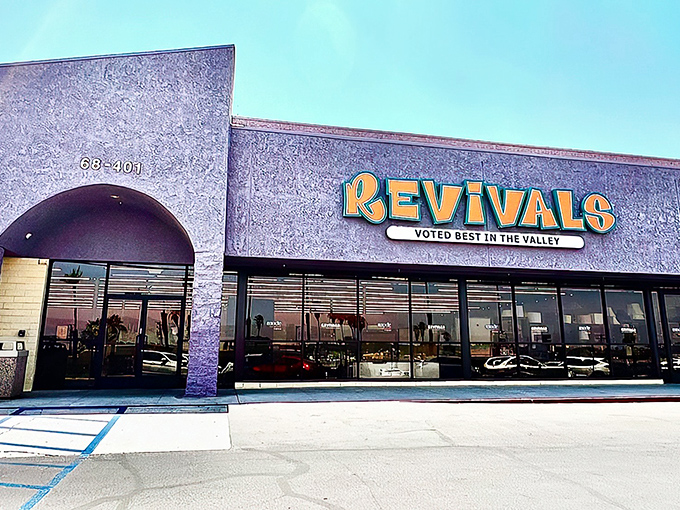 Revivals' eye-catching storefront with large windows offers a glimpse of the treasure trove waiting inside for bargain hunters.