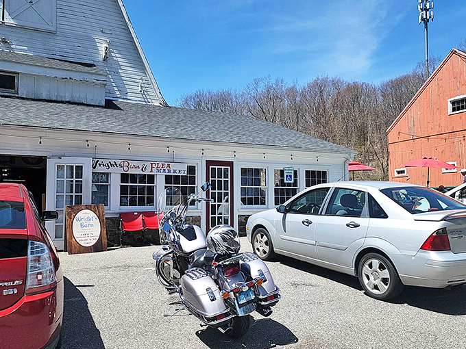 Where modern cars meet timeless treasures &ndash; Wright's parking lot is the first chapter in your antiquing adventure story.