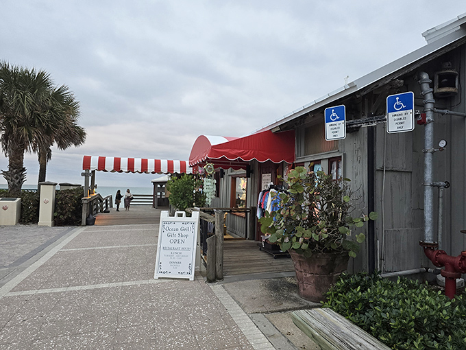 Where coastal charm meets culinary excellence &ndash; Ocean Grill's weathered exterior hides treasures that would make Neptune himself book a reservation.