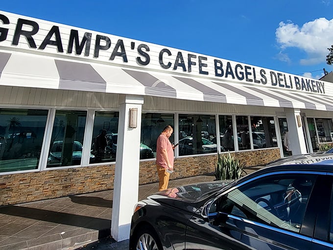 That classic awning and stone facade promise exactly what's inside: comfort food served with zero pretension or apology.
