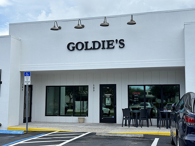 Goldie's clean white exterior promises no-frills perfection inside, where Naples' best breakfast await hungry diners.