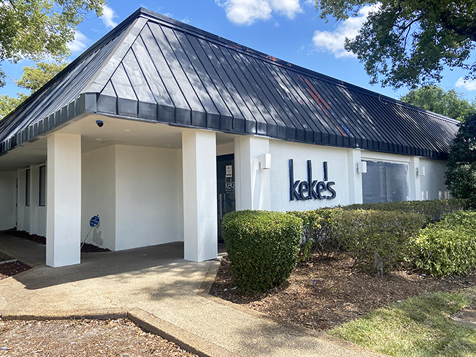 Keke's distinctive black roof and clean white exterior might not scream "breakfast paradise," but locals know this unassuming building houses morning magic worth traveling for.