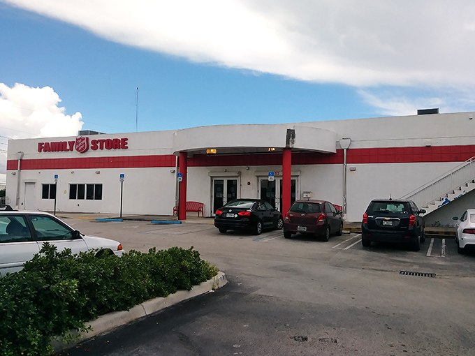 This Family Store facade could be hiding anything from vintage concert tees to that perfect cardigan Mr. Rogers would approve of.