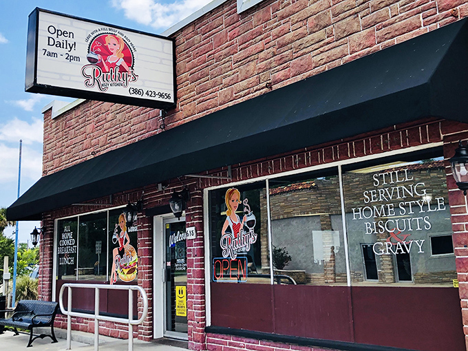 The unassuming brick exterior of Ruthy's Kozy Kitchen promises what every great breakfast spot should: homestyle biscuits, gravy, and zero pretension.