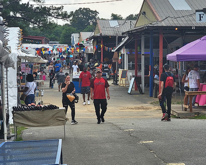 Life's a treasure hunt at Smiley's, where crowds gather like it's Black Friday but with better vibes and actual bargains.