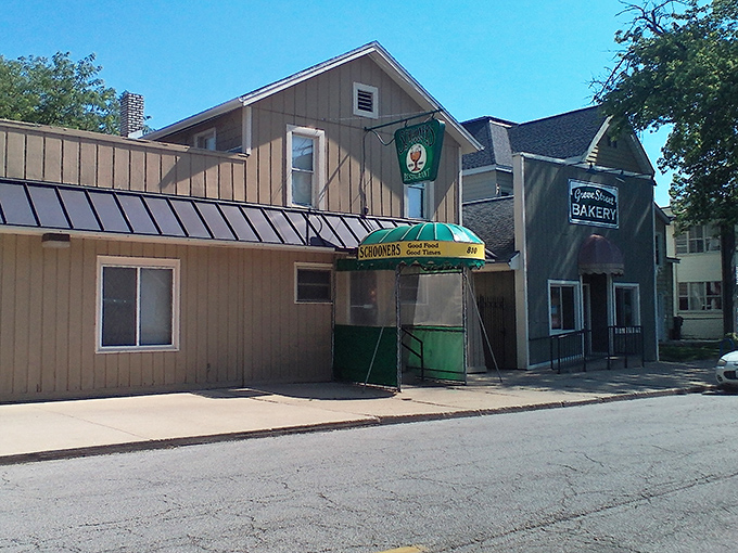 Schooners' modest tan exterior with its cheerful green awning stands as a beacon to those in-the-know seeking tenderloin nirvana.