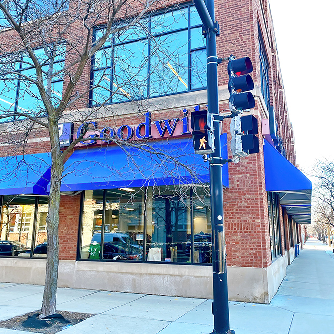 The iconic blue awnings of Chicago's Goodwill beckon like a retail siren song to bargain hunters citywide.