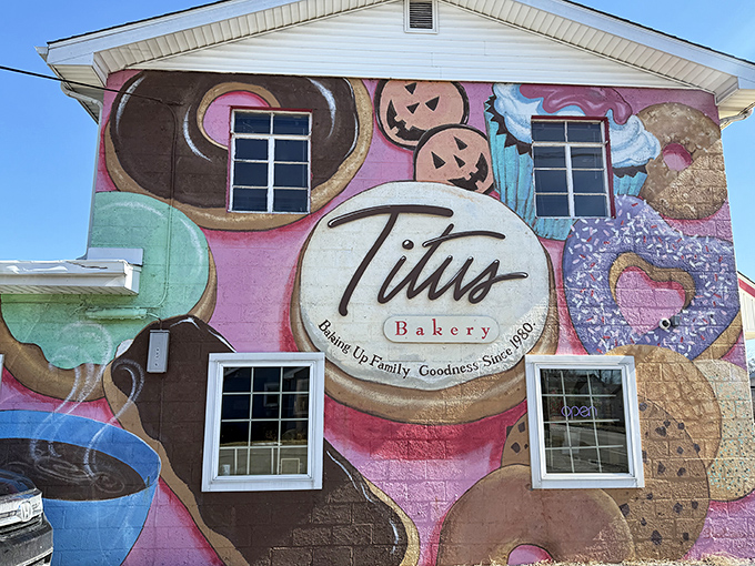 A colorful donut mural that's essentially Lebanon's Sistine Chapel. Michelangelo had his ceiling; Titus has its wall of pastry perfection.