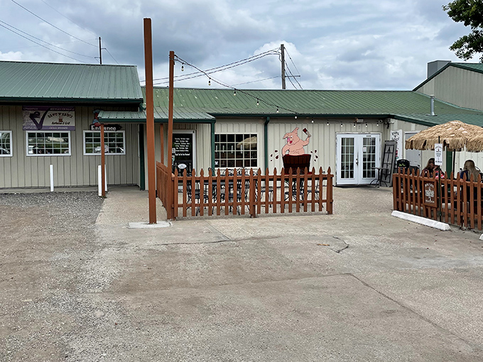 The unassuming exterior of Hawg N Sauce belies the flavor explosion waiting inside. Like finding a winning lottery ticket in your junk drawer.