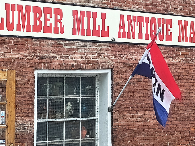 That classic "OPEN" flag might as well say "Abandon all budget plans, ye who enter here." Your wallet has been warned.