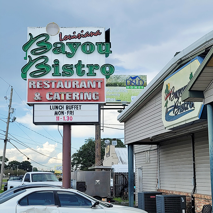 That vintage neon sign isn't just advertising&mdash;it's practically begging you to pull over and eat something delicious right now.