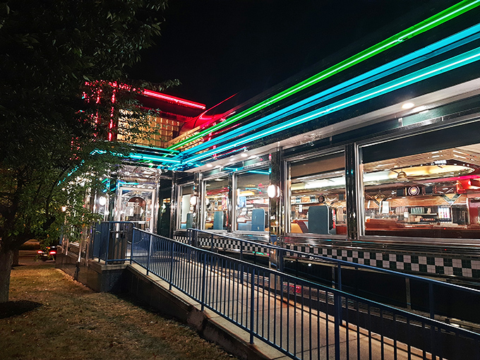 The neon lights of the Broadway Diner call! Enjoy this classic Baltimore spot, day or night.