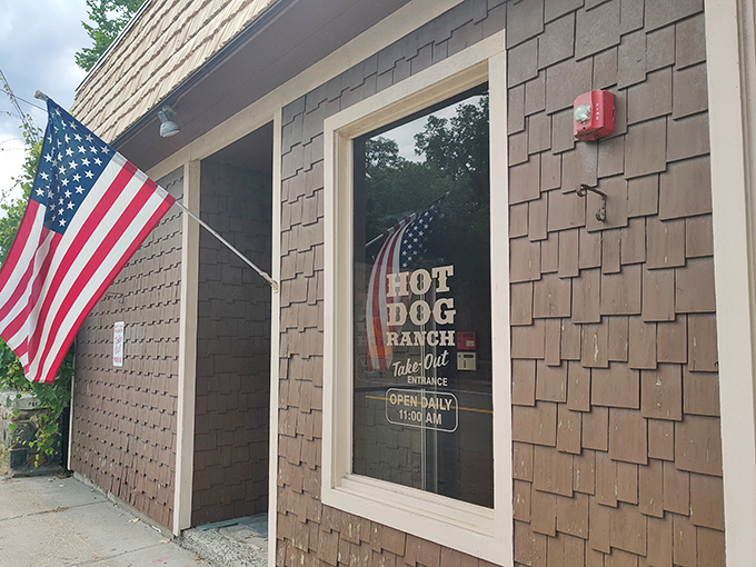 As dusk settles over Pittsfield, Hot Dog Ranch glows with promise &ndash; a beacon of comfort food calling to hungry travelers.