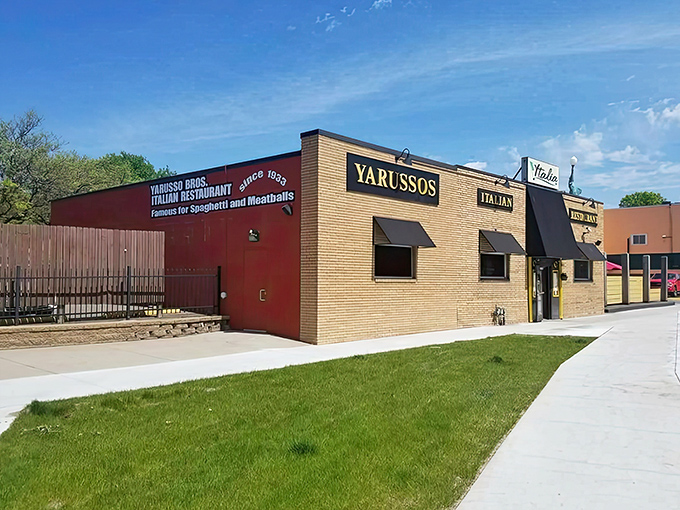 The unassuming exterior of Yarusso Bros has been welcoming hungry St. Paul residents since 1933. No fancy frills needed when what's inside is this good.