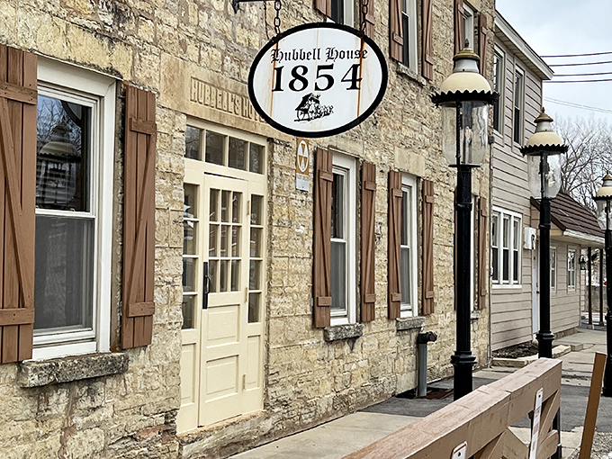 A sign that tells more than just a date &ndash; it whispers stories of countless meals, celebrations, and the generations who've walked through these doors since 1854.
