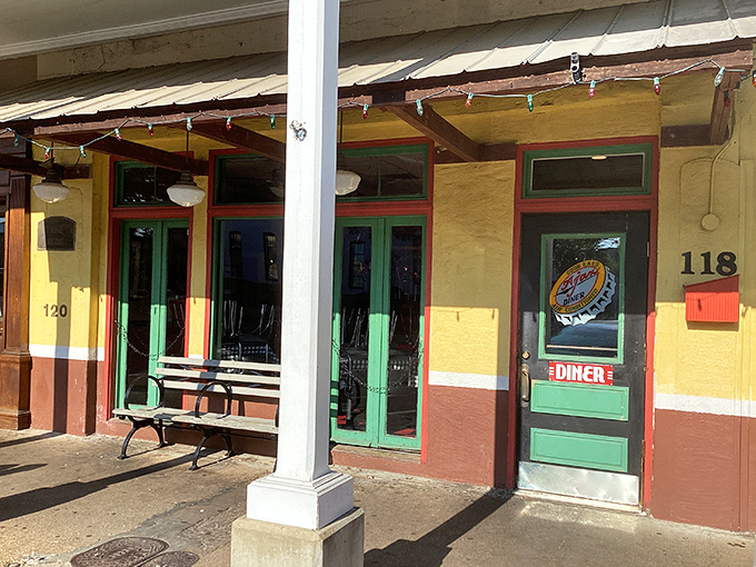 String lights twinkle above the entrance like a beacon for hungry souls. This unassuming storefront houses flavor explosions that'll make your taste buds dance.