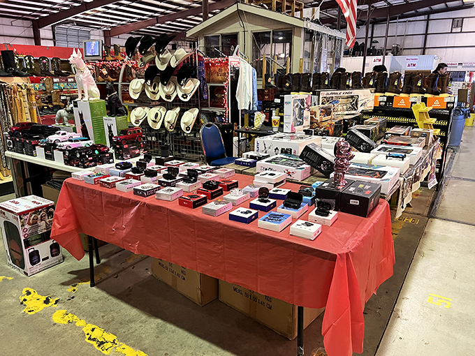 Tables laden with treasures await at Brightleaf Flea Market, where one person's forgotten gadget becomes another's prized possession. The thrill of the hunt is real!