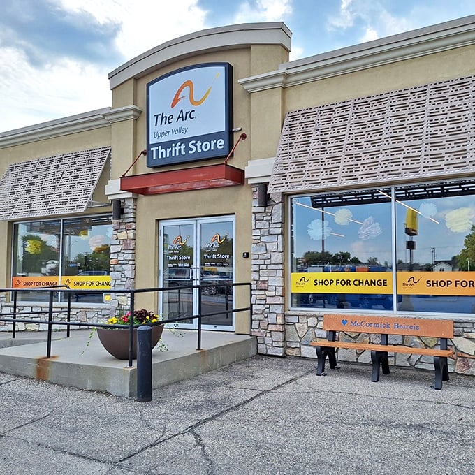 The welcoming facade of The Arc beckons bargain hunters with its "Shop for Change" mantra&mdash;where retail therapy meets community purpose.