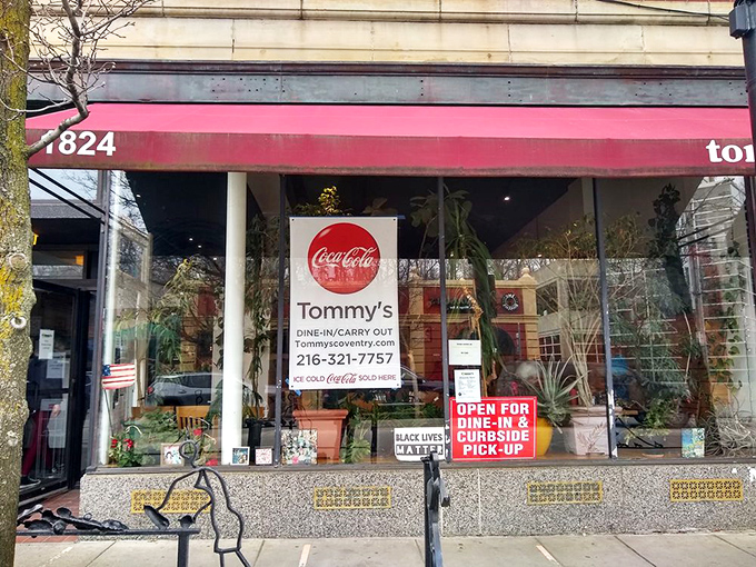 The iconic red awning of Tommy's beckons hungry pilgrims to Cleveland Heights like a culinary lighthouse in a sea of chain restaurants.
