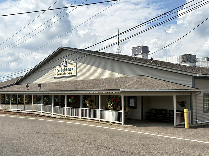 The welcoming facade promises comfort food adventures, and spoiler alert: it absolutely delivers on that promise.