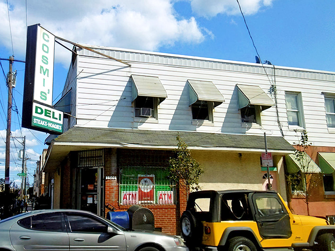 A corner institution where South Philly's sandwich legacy lives on. The classic storefront with its brick base and white siding promises authentic flavors inside.